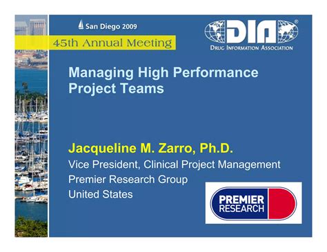 Managing High Performance Teams Ppt