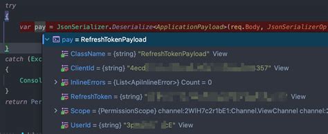 Applicationpayload Deserialize Fails When Type Is Refreshtokenpayload · Issue 12 · Jetbrains