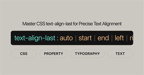 Master Css Text Align Last For Precise Text Alignment