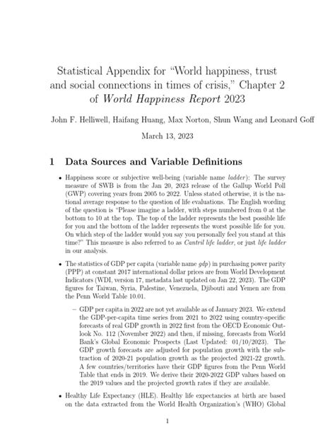 Whr 23 Statistical Appendix Pdf Gini Coefficient Economies