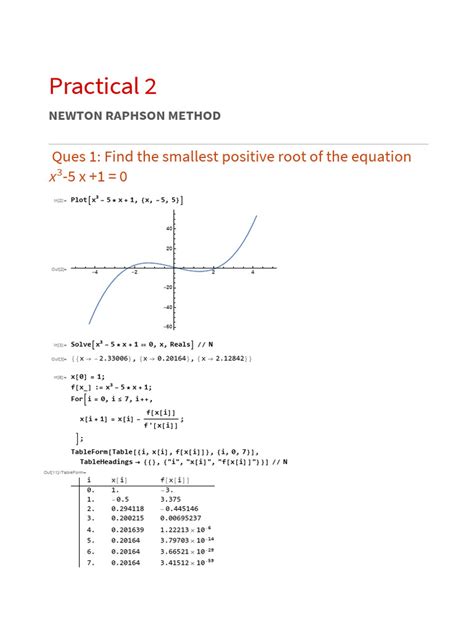 newton raphson pdf mathematics mathematical analysis