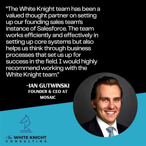 The White Knight Consulting On Linkedin Clienttestimonial Thewhiteknightconsulting