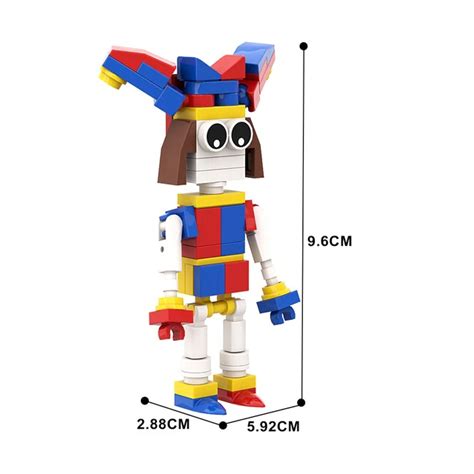 Moc The Amazing Digital Circus Pomni Action Figures Blocchi Edificio Modello 53 Pz Eur 0 12
