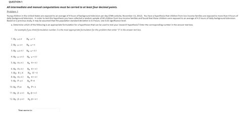 Solved Question 1 All Intermediate And Manual Computations