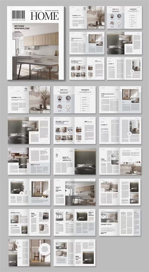 Interior Design Magazine Template Indesign Interior Design Layout Interior Design Magazine