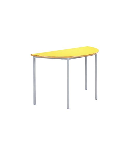 Semi Circular Fully Welded Classroom Table Mdf Edge L1200mm
