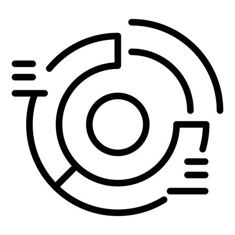 Pie Chart Monetize Icon Outline Vector Funnel Data Vector Art At Vecteezy