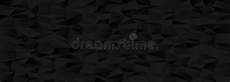 Geometric Chaos Pattern Background With Black Triangles For Abstract Design And Modern Art