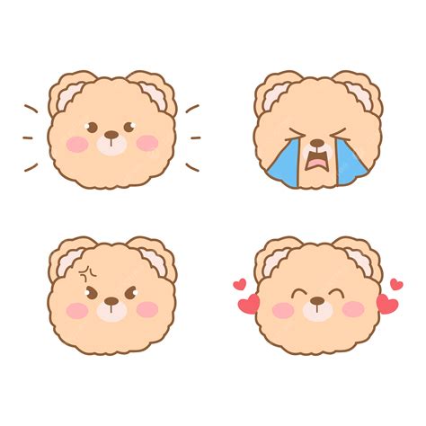 귀여운 한국 곰 스티커 벡터 한국어 곰 상표 Png 일러스트 및 벡터 에 대한 무료 다운로드 Pngtree
