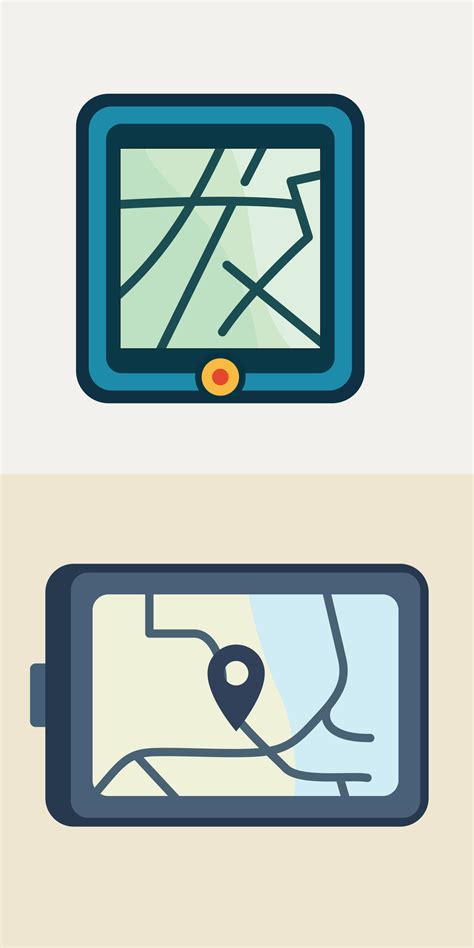 GPS Navigation Device Flat Style Graphic Illsutration Vector Image Vector Art At Vecteezy