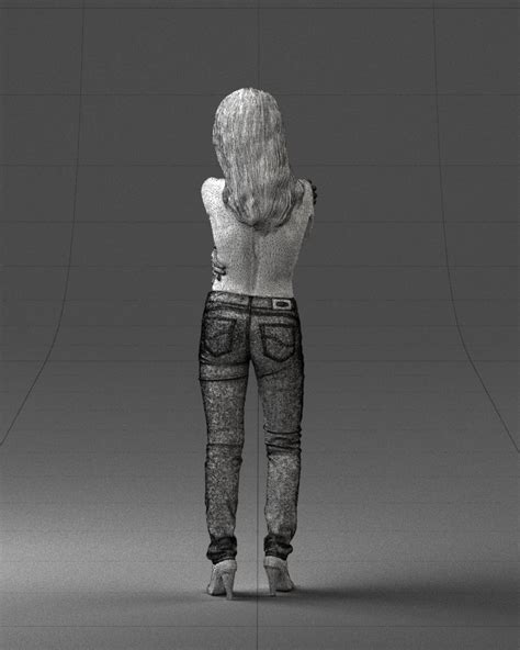 Half Naked Girl D Print Ready D Model D Printable CGTrader