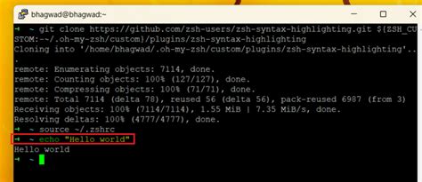 How To Use Zsh Syntax Highlighting