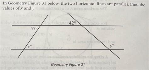 solved in geometry figure 31 below the two horizontal lines