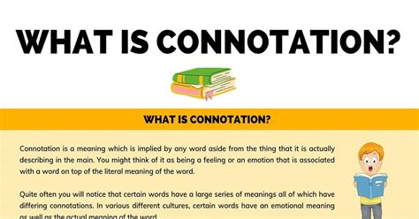 Connotation Denotation Examples In Literature