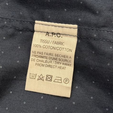 [미친핏] Apc 아페쎄 커스텀핏 코튼 도트 셔츠 후루츠패밀리