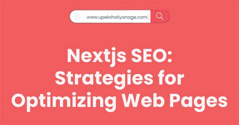 Nextjs Seo 2024 Strategies For Optimizing Your Web Pages