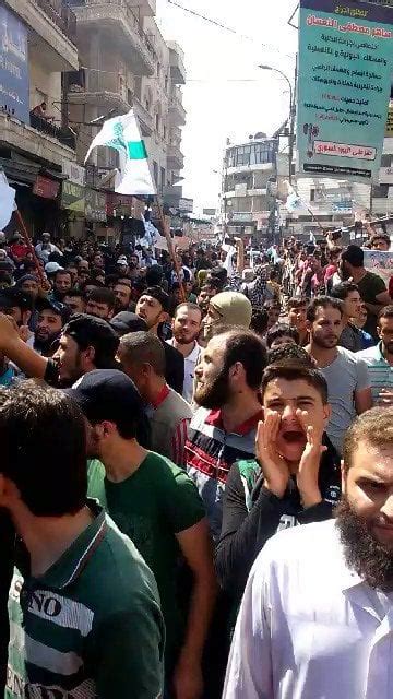 Huge Pro Hts Protests In Idlib City In Response To Yesterdays