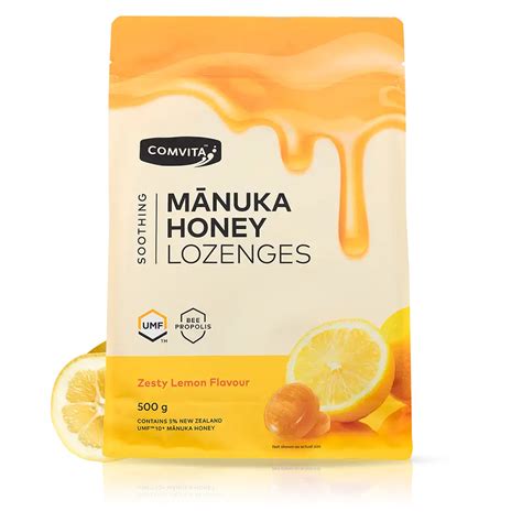 Buy Manuka Honey Lozenges With Propolis Lemon And Honey Comvita