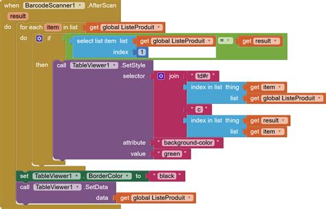 TableViewer And Search Barecode MIT App Inventor Help MIT App Inventor Community