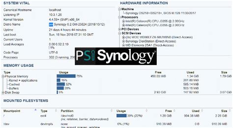 phpsysinfo installation auf synology nas unblog tutorials