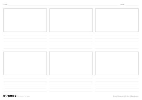 Storyboarding Template Storyboard Template Download Your Free