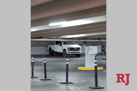 Caesars Palace Parking Garage Scene Of Close Escape For Pickup Truck