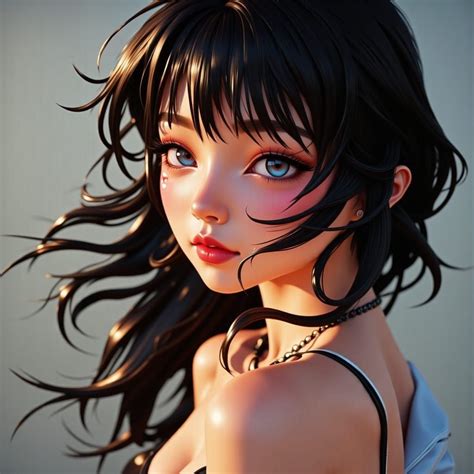Breathtaking 3d Anime Woman With Delicate Features Ai Art