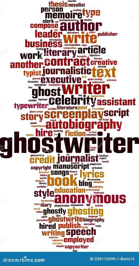 Ghostwriter Word Cloud Stock Vector Illustration Of Cloud 259110599