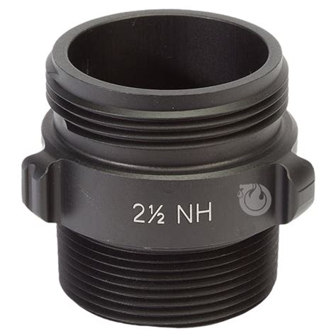 Aluminum 2 12 Nh To 2 12 Npt Double Male Firehosedirect