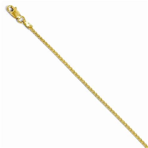Leslies 14kt Yellow Gold 15mm Wheat Anklet Chain