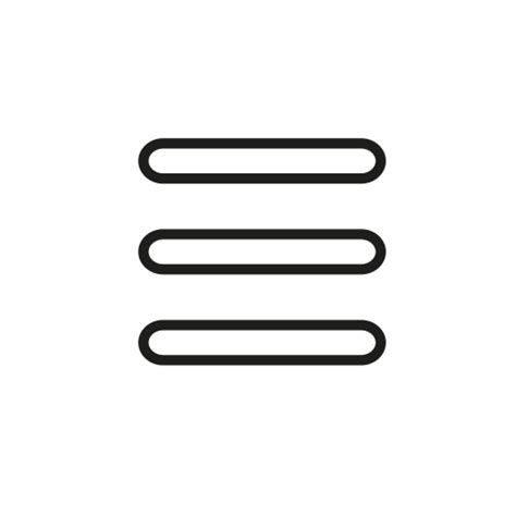 Hamburger Menu Minimal Ui Icon Download On Iconfinder