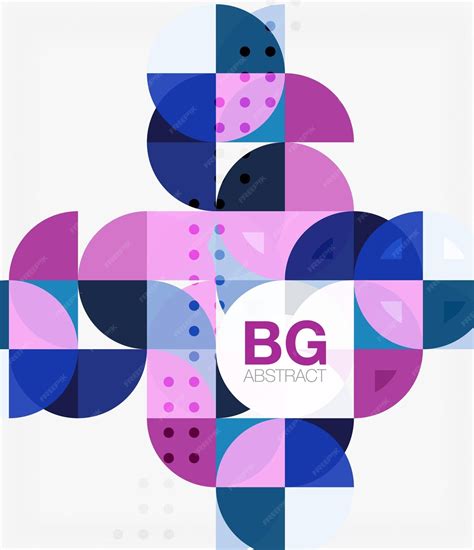 Premium Vector Abstract Background Of Circle Elements Vector Template