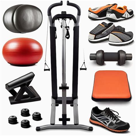 Exercise Equipment Isolated On A White Background Premium Ai Generated Image