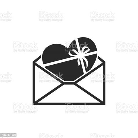 봉투에 리본하트 사랑의 메시지 로맨틱하고 사랑의 상징 발렌타인 디자인에 대한 벡터 요소 2월에 대한 스톡 벡터 아트 및 기타 이미지 Istock