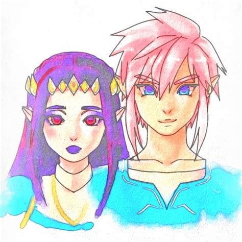 [botw] Link With [alttp] Pink Hair And Fun Zelda Hilda Just Something
