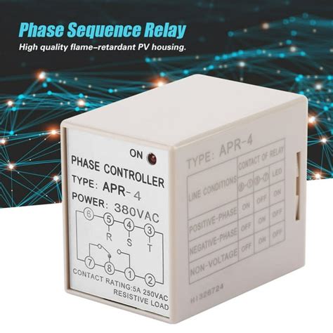 Phase Sequence Protection Relay Apr 4 Phase Loss Reverse Phase Sequence