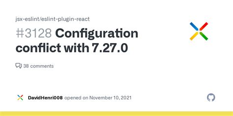 Configuration Conflict With 7270 · Issue 3128 · Jsx Eslinteslint