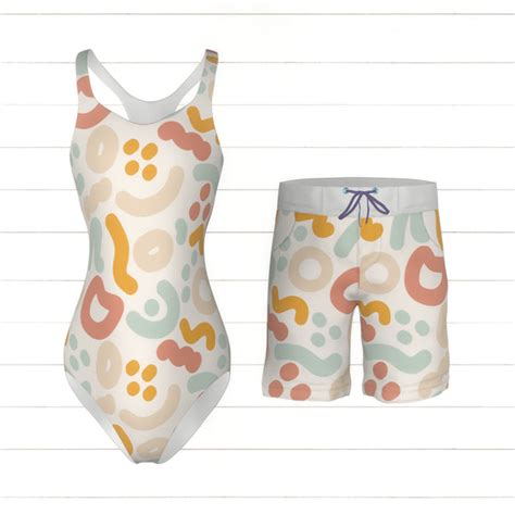 Bright Colourful Abstract Squiggles Raspberry Creek Fabrics