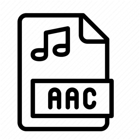 aac extension file media music type ios icon download on iconfinder