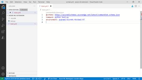 Azure Machine Learning in VS Code