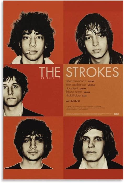 Hckoa The Strokes Band Poster Canvas Poster Wall Art Decor Print