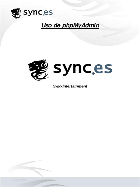 Php My Admin Pdf Sql Tabla Base De Datos