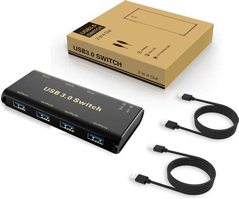 ABLEWE USB 3 0 KVM Adapter 4 Ports
