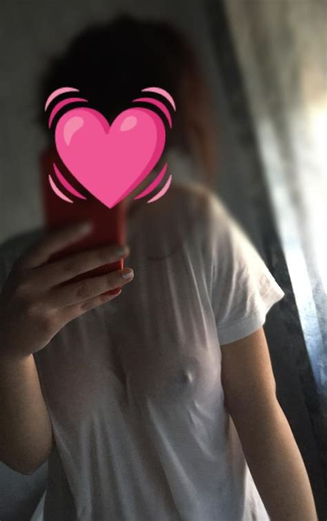 Amateur Teen Shows Hard Nipple Trough Shirt Should I Go Out Like This