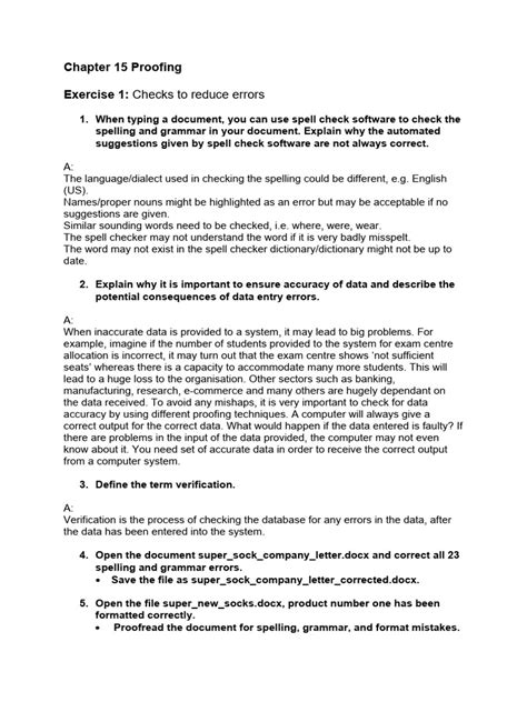 Ict Wb Answersc15 Pdf Proofreading Data
