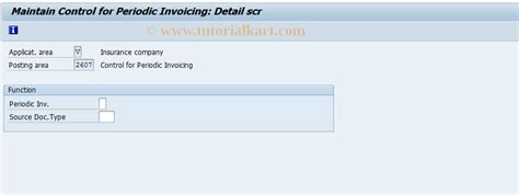 FQ2607 SAP Tcode Control Of Periodic Invoicing