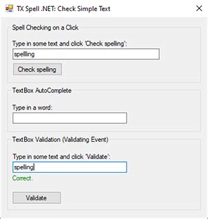 Spell Checking Simple Windows Forms TextBoxes TX Spell NET For Windows Forms
