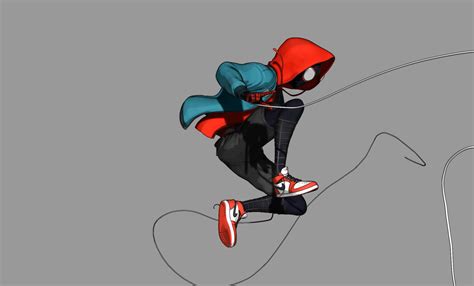 Miles Morales Spider Man Into The Spider Verse Fan Art Zbrushcentral