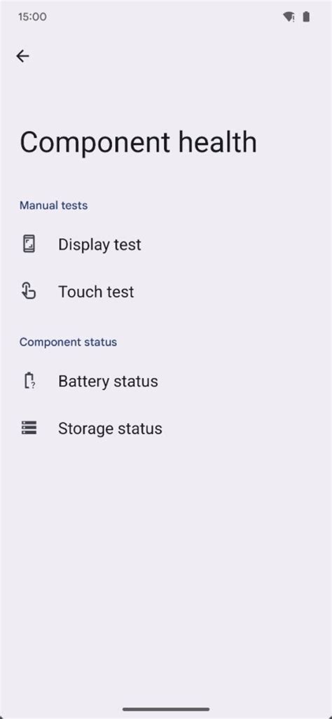 Android May Let You Perform Some Device Diagnostics Without Going To A Repair Center