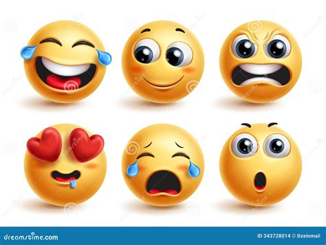 Emoji Sad Characters Vector Set Emojis Unhappy Sorrow Regret